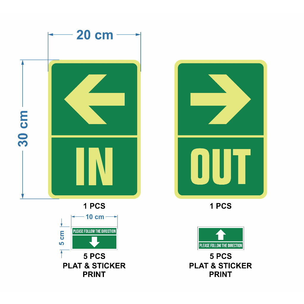 Jual Custom Rambu plat alumunium dan Sticker | Shopee Indonesia