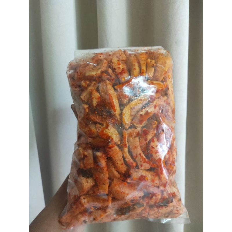 Jual Basreng stick extra pedas gurih dan daun jeruk isi 250g | Shopee ...