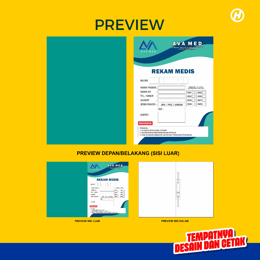 Jual CETAK STOPMAP REKAM MEDIS MAP HOLDER REKAM MEDIC CUSTOM DESAIN ...