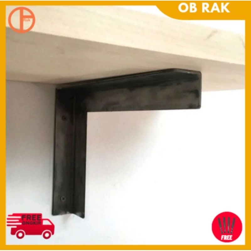 Jual Bracket Besi Siku Simpel Tempel Dinding HARGA PER 1PCS | Shopee ...
