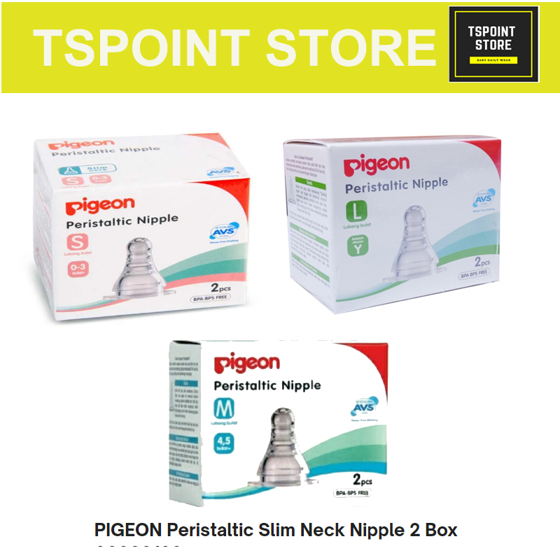 Jual TSPOINT - Pigeon Dot Peristaltic / Dot Botol Slim Neck / Dot Botol ...