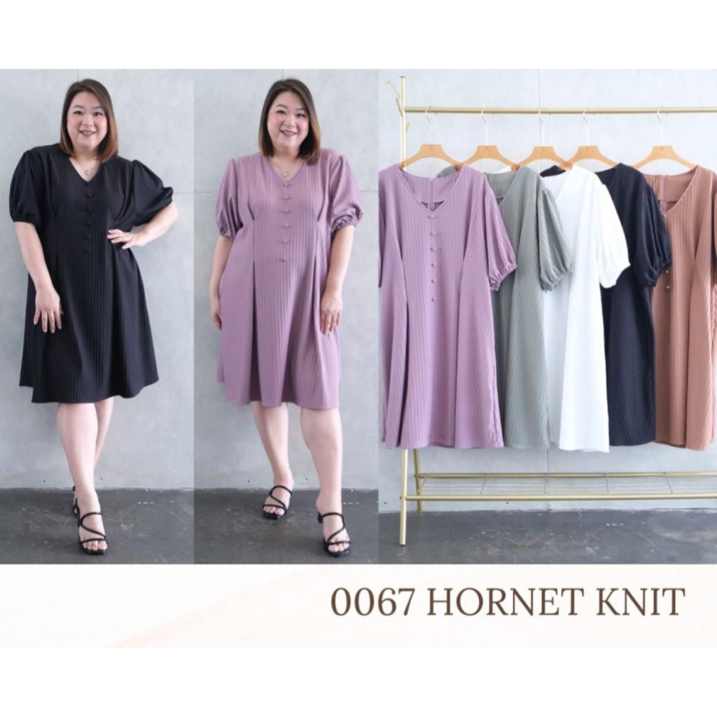 Jual JUMBO 0067 ALILA DRESS BIGSIZE MATERIAL HORNET KNITT FIT TO XXL ...