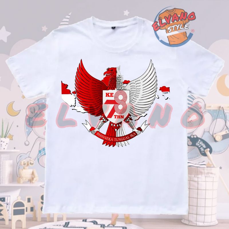 Jual BAJU GARUDA INDONESIA PANCASILA|KAOS ANAK PANCASILA FREE CETAK NAMA | Shopee Indonesia