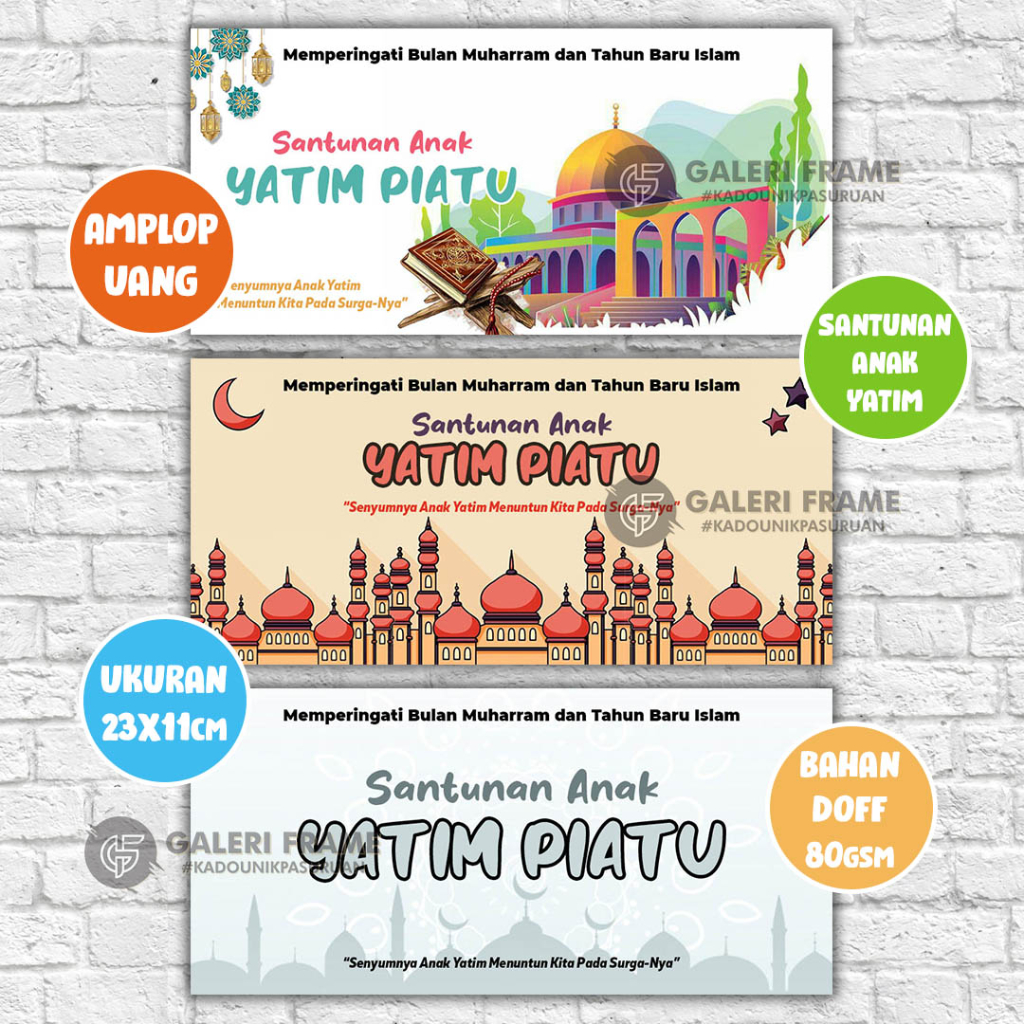 Jual AMPLOP BESAR UNTUK UANG SANTUNAN ANAK YATIM PIATU DIBULAN MUHARRAM ...