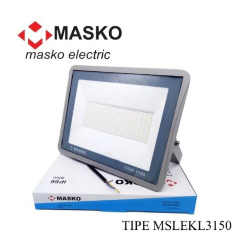 Jual LAMPU SOROT LED SLIM 150W 150 W Outdoor 150 Watt - Putih MASKO ...