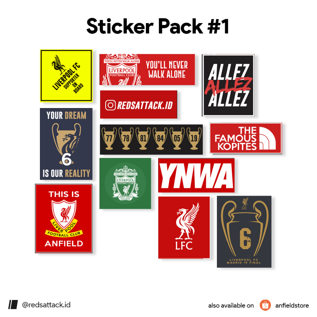 Jual Sticker Pack #1 | 12 Pcs Cutting Vinyl Sticker Anti Air | Shopee ...