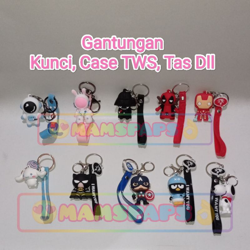 Jual GANTUNGAN KUNCI CASE TWS TAS KARAKTER MARVELS CARTOON CUTE LUCU ...