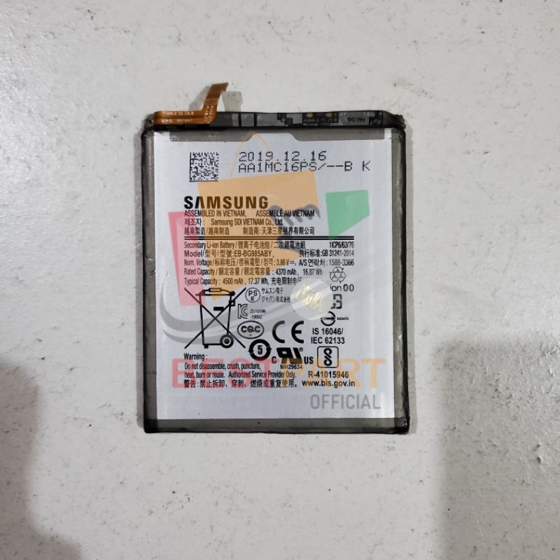 Jual BATRE BATERAI BATTERY SAMSUNG GALAXY S20+ | S20 PLUS EB-BG985ABY ORIGINAL COPOTAN | Shopee ...