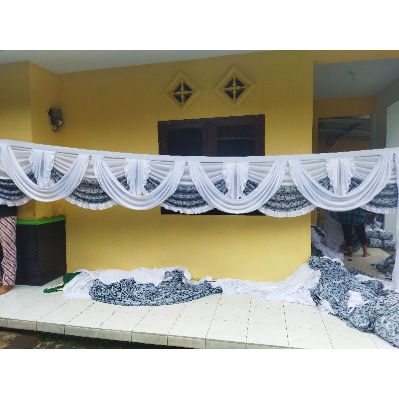 Jual Rumbai Tenda Model Slendang Kombinasi Batik | Shopee Indonesia