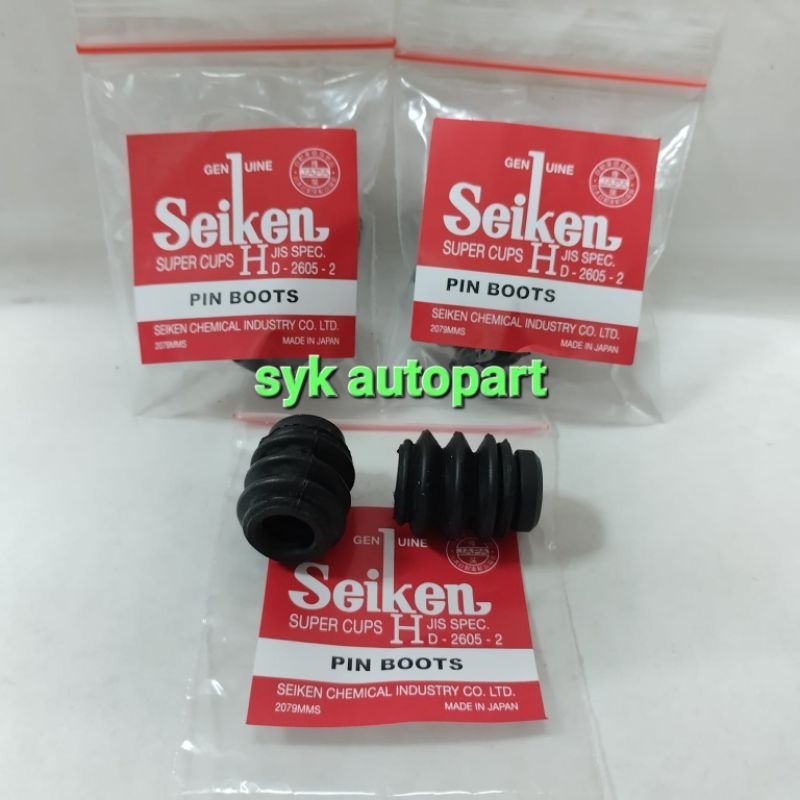 Jual KARET SEAL BOOT CALIPER KIT CAKRAM DEPAN HARGA 2PCS | Shopee Indonesia