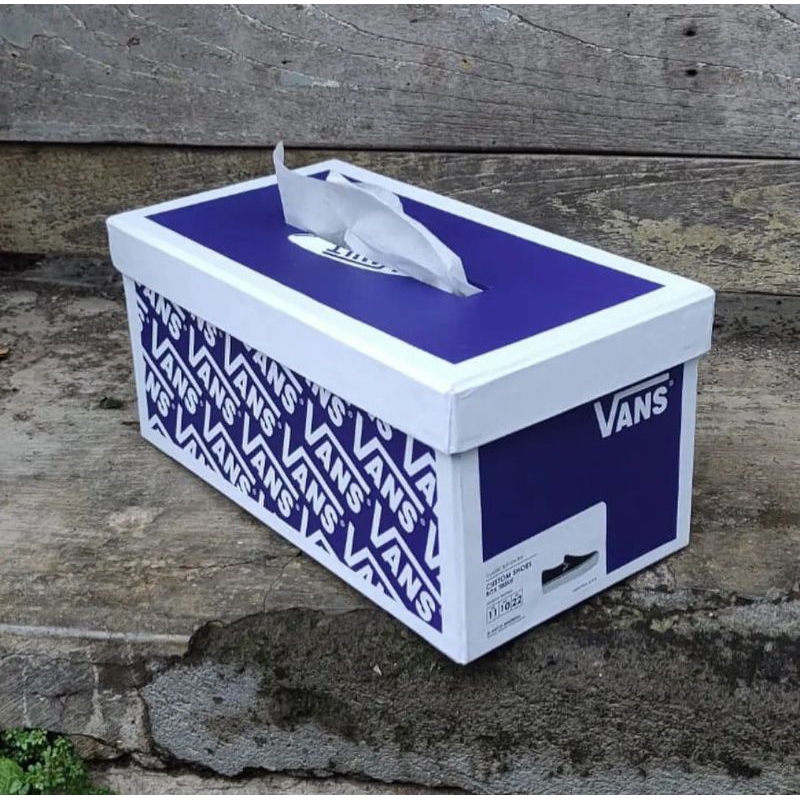 Jual box tissue vans sneaker custom | Shopee Indonesia