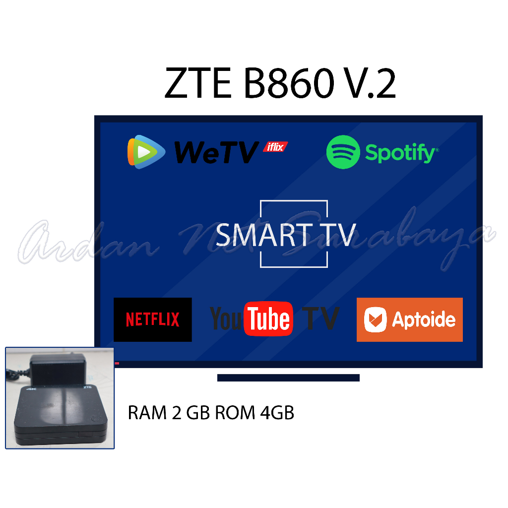 Jual STB 2GB RAM ZTE B860 V.2 TINGGAL PAKAI FULLSET | Shopee Indonesia