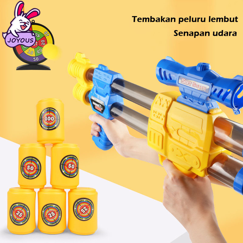 Jual Single-head double-head soft bullet air-powered gun toy anak-anak eva cotton bomb ...