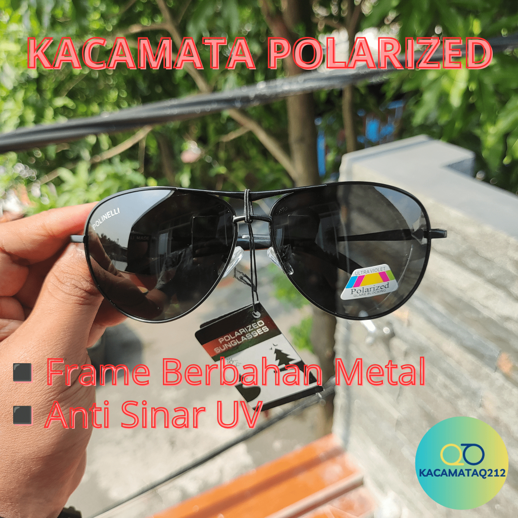 Jual Kacamata Polarized/Kacamata gaya/Kacamata Hitam Anti Sinar UV 400 Pria Wanita | Shopee ...