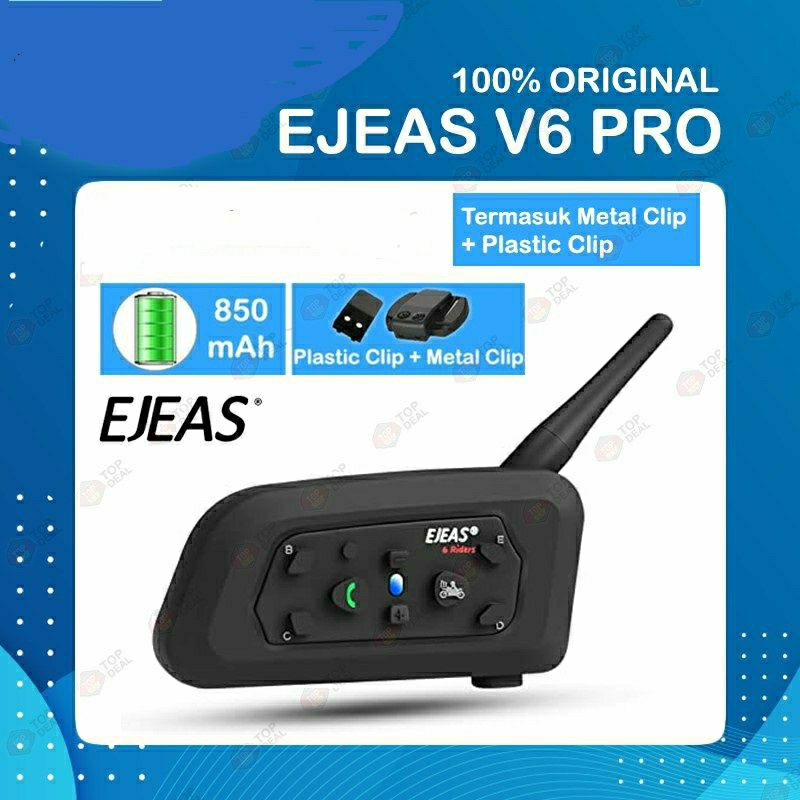 Jual INTERCOM EJEAS V6 PRO EJEAS BLUETOOTH HEADSET NON MAXTO M2 ...