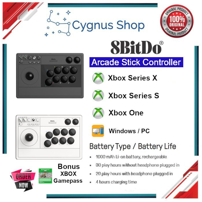 Jual 8Bitdo Arcade Stick Game Controller Xbox Series One / X / S ...