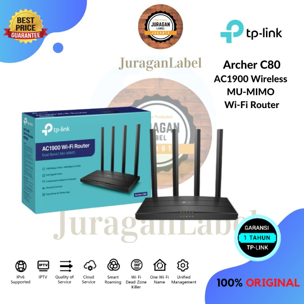 Jual TP-LINK Archer C80 AC1900 Wireless MU-MIMO Wi-Fi Router | Shopee Indonesia
