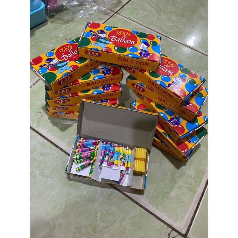 Jual mainan balon tiup AAA isi 32pcs kualitas nomor 1. recommended ...