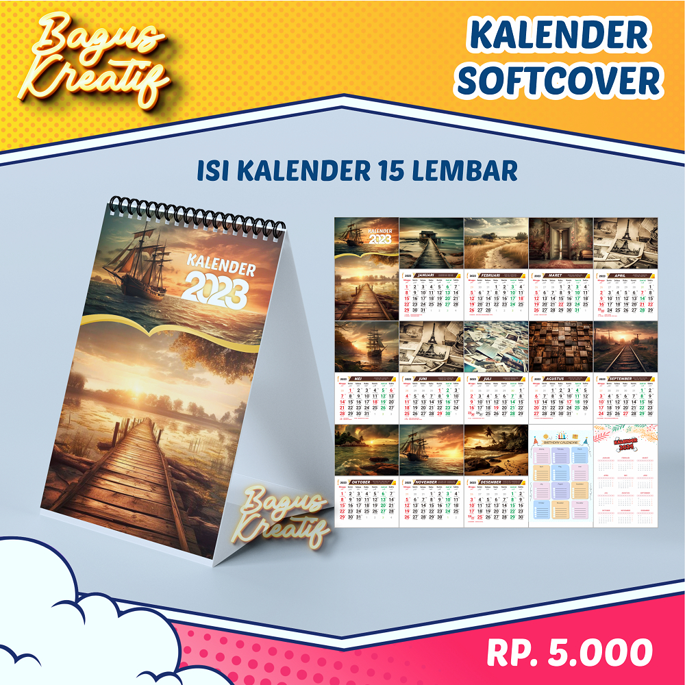 Jual Kalender Mini 2023 Desain Cantik Imut / Kalender Meja / Kalender ...