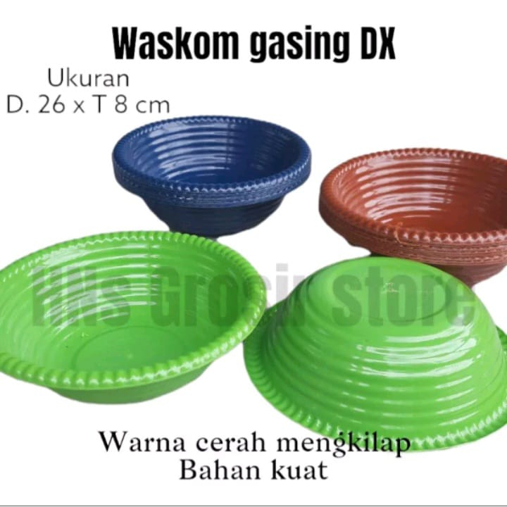 Jual [12pcs] waskom baskom hajatan gasing plastik besar serbaguna warna ...
