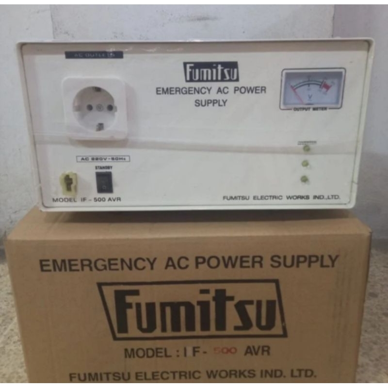 Jual FUMITSU EMERGENCY AC POWER SUPPLY IF 500 AVR INVERTER 24V | Shopee ...