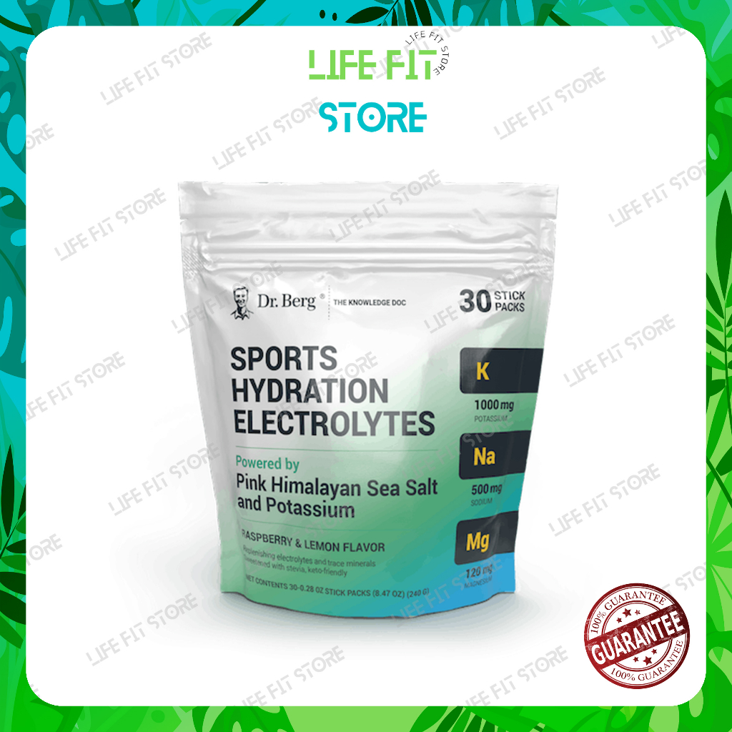 Jual Sport Electrolyte Powder Dr Berg Potassium 1000 mg keto 30 sachet ...