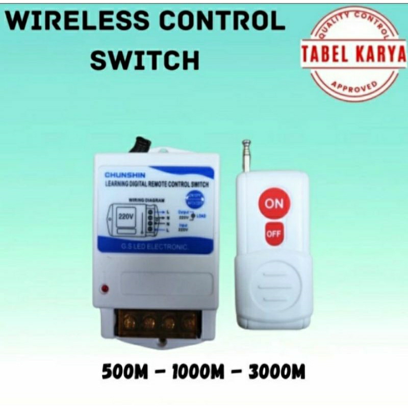 Jual WIRELESS REMOTE CONTROL SWITCH ON OFF / SAKLAR WIRELESS JARAK JAUH ...