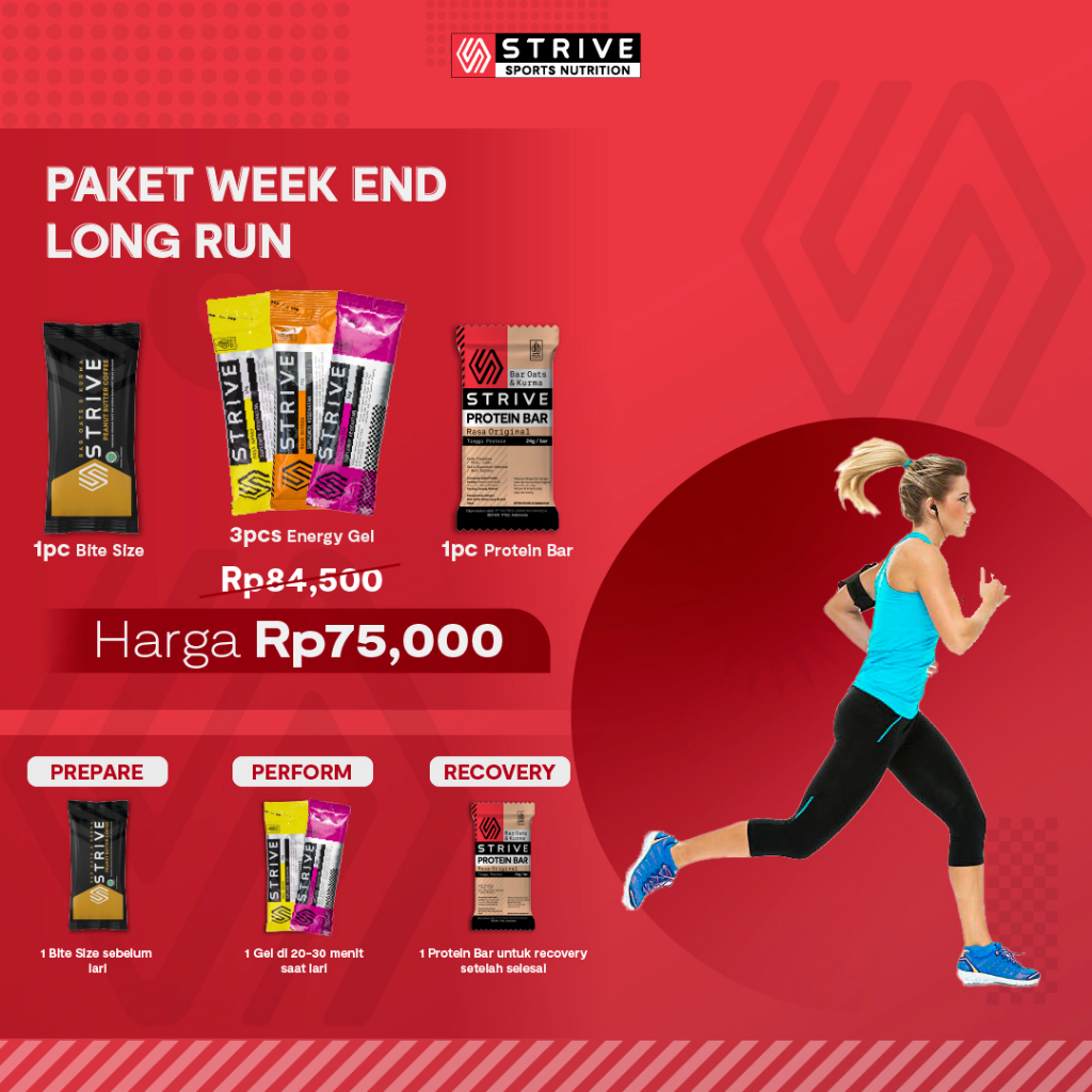 Jual STRIVE - Promo Paket Week End Long Run | Shopee Indonesia