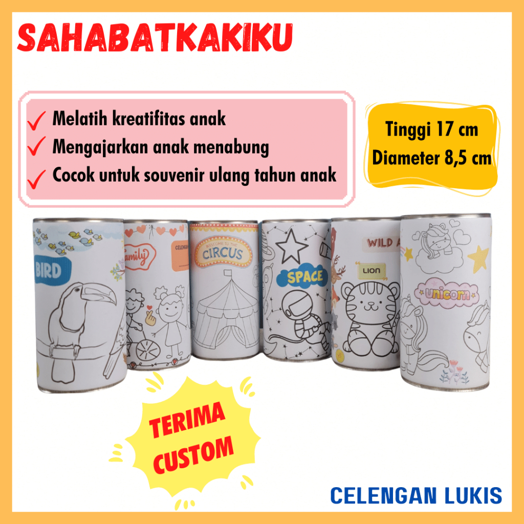 Jual CUSTOM SOUVENIR CELENGAN / CUSTOM CELENGAN LUKIS MEWARNAI / CUSTOM ...