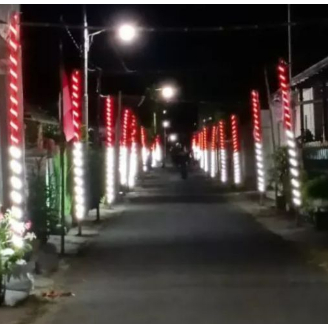 Jual [ COD] 6 Meter Lampu LED Strip Merah Putih Selang Waterproof lampu ...