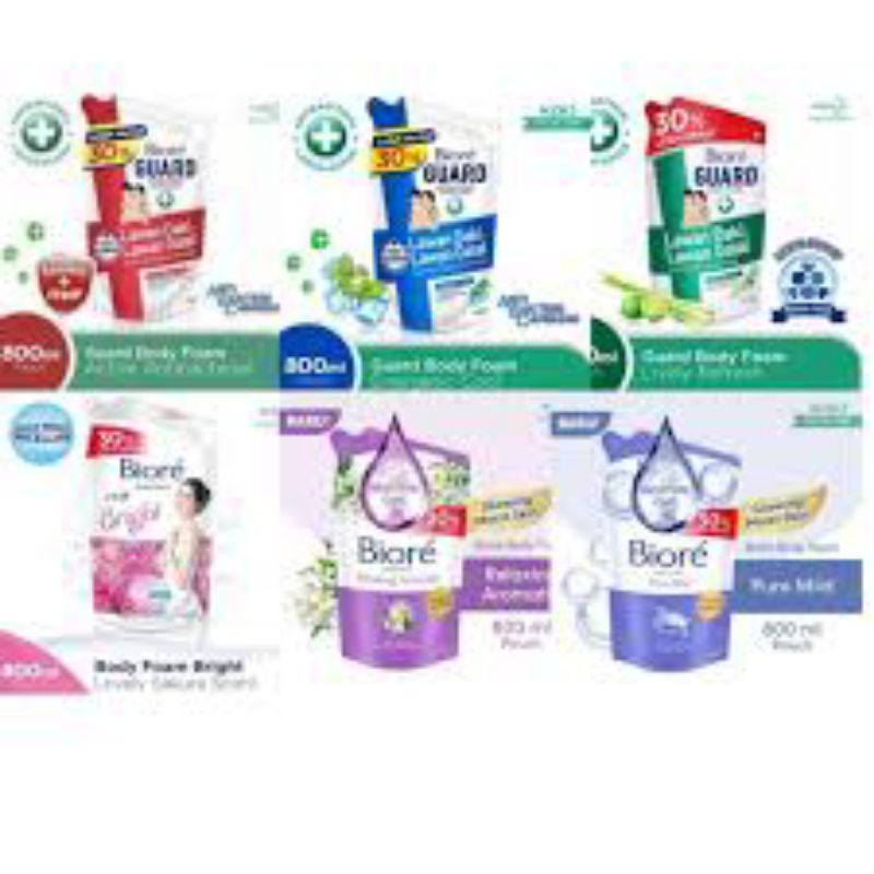 Jual Biore Body Wash, Sabun mandi cair, 800ml | Shopee Indonesia
