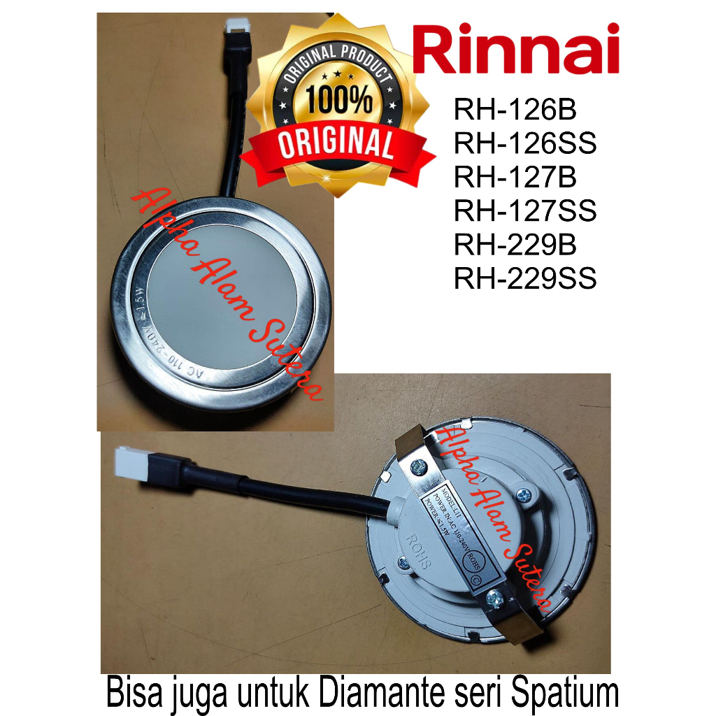 Jual Rinnai Lampu LED Cooker Hood Rinnai RH-126 RH-127 RH-229 Asli ...