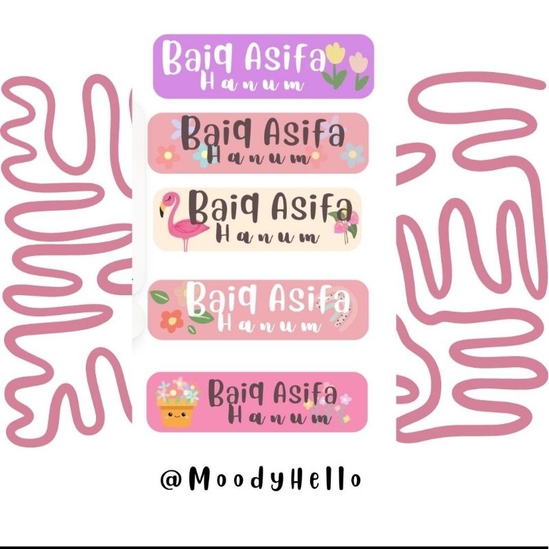 Jual STICKER NAMA UKURAN 1.5CM | Shopee Indonesia