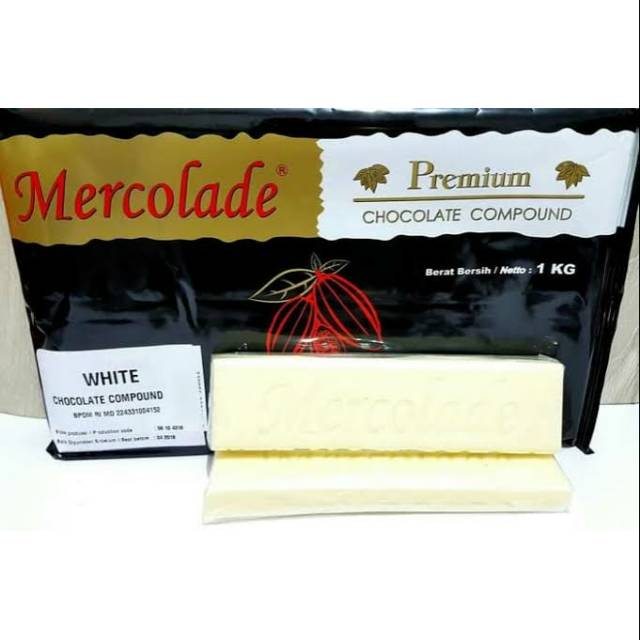 Jual mercolade white coklat compound repack 1kg | Shopee Indonesia