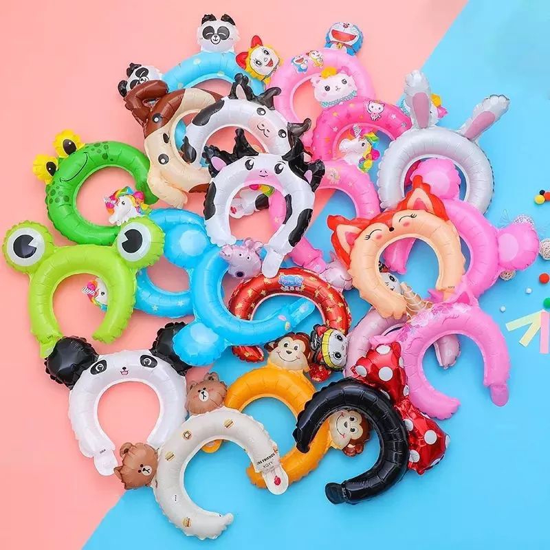 Jual Balon Foil Bando Karakter Hewan Lucu Balon 3D / animal head band ...