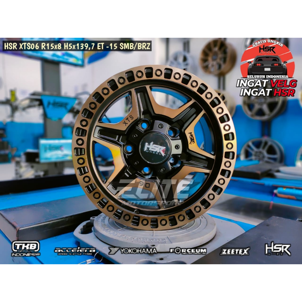 Jual Velg Racing mobil Taft Jimny Katana Vitara R15 Lubang 5 - VELG HSR ...