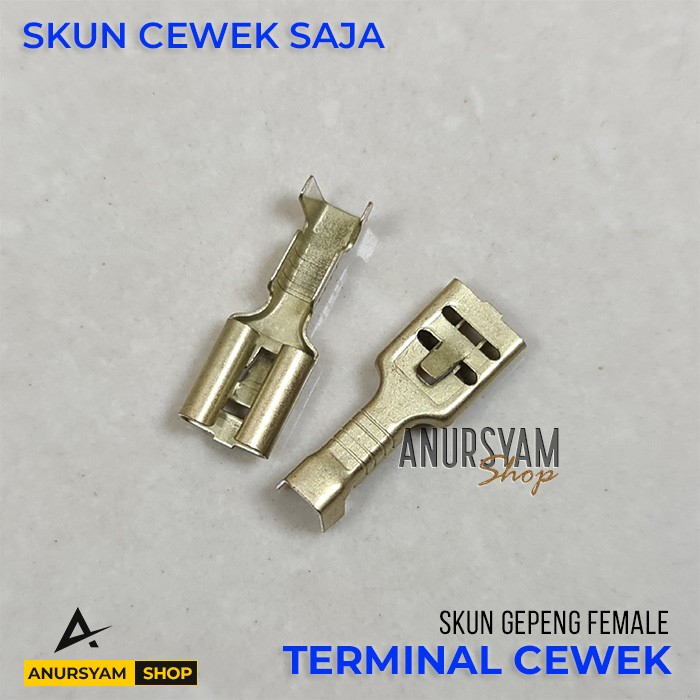 Jual [103] Skun Gepeng Male Female Insulator / Konektor Terminal Skun ...