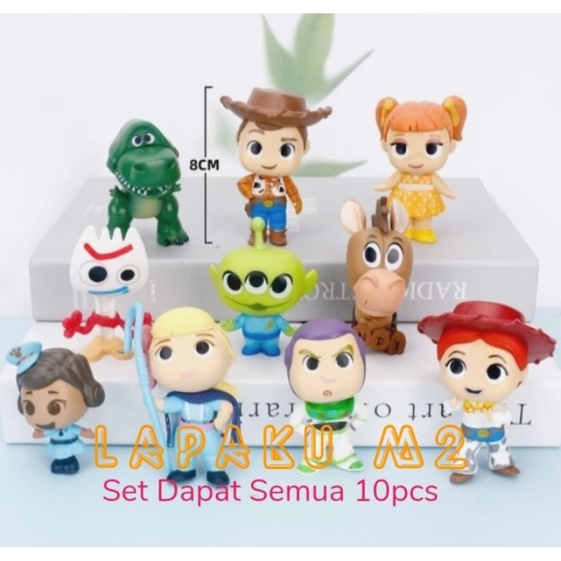 Jual Figure/Miniatur Toys Story Set isi 10pcs/Mainan Topper | Shopee ...