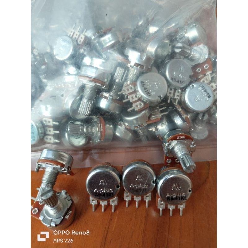 Jual POTENSIO 10K MONO KLIK AS PENDEK A_PLUS | Shopee Indonesia