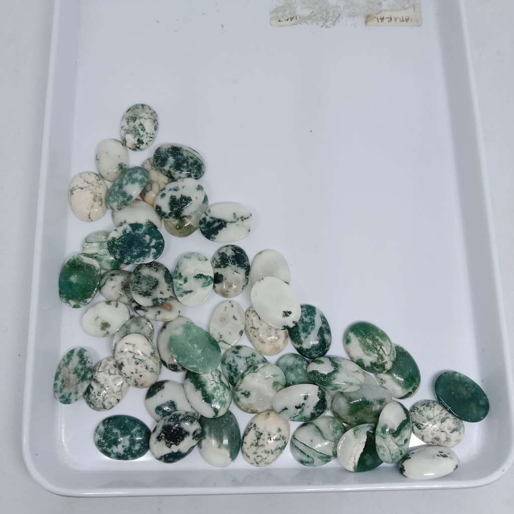 Jual Batu akik natural badar lumut hijau putih Dim 14 mm | Shopee Indonesia