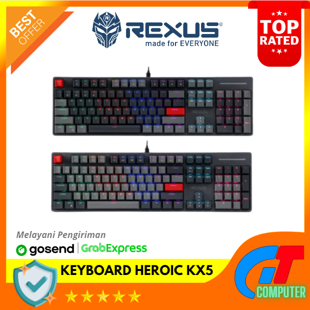 Jual Keyboard Rexus Gaming Heroic KX5 | Shopee Indonesia