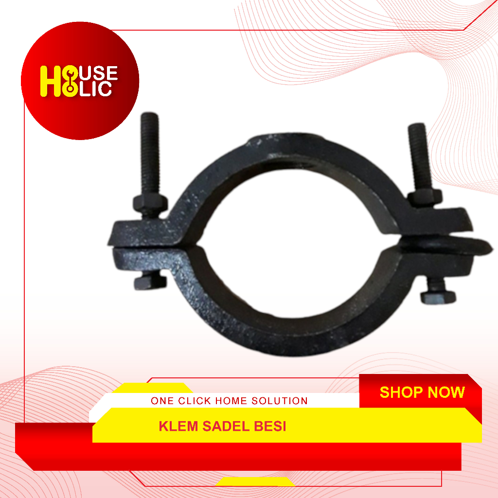 Jual Klem Sadel Besi / Clamp Saddel Galvanis 2"x1/2" Inch | Shopee ...