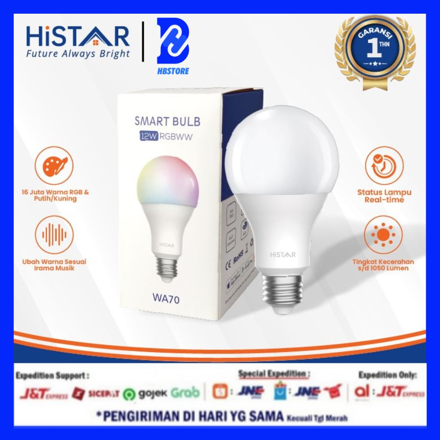 Jual HiSTAR Lampu pintar LED 9W/12W 6500K | Shopee Indonesia