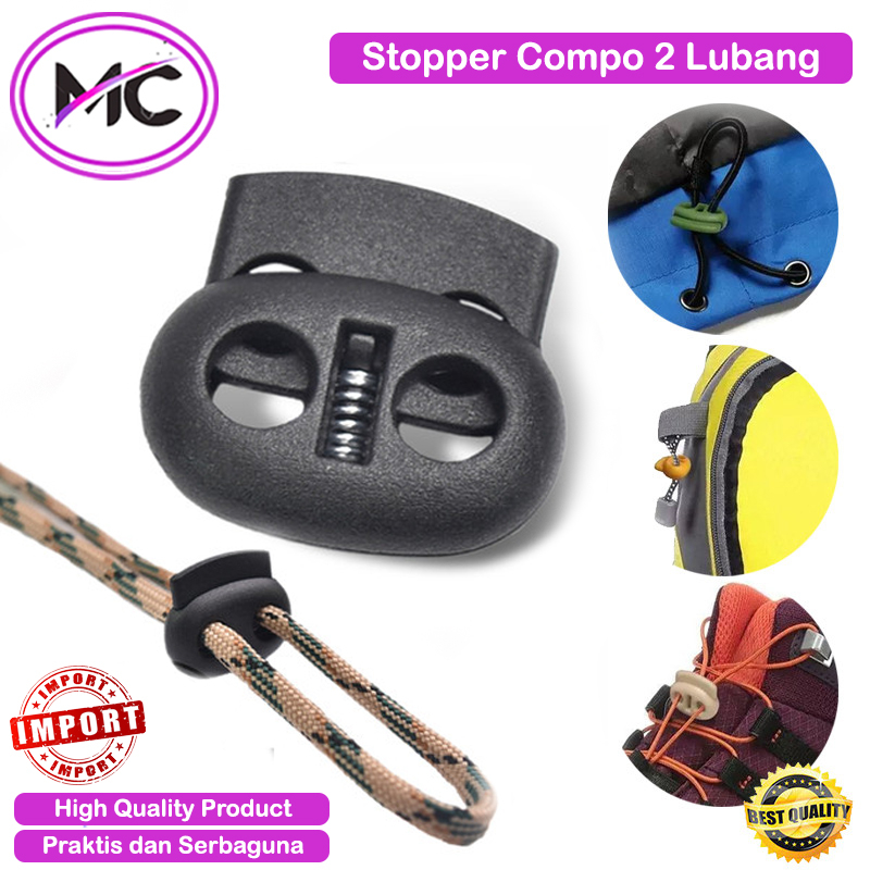 Jual Stopper Tali Masker Sepatu Satuan Model Compo Stoper Kompo 2 ...