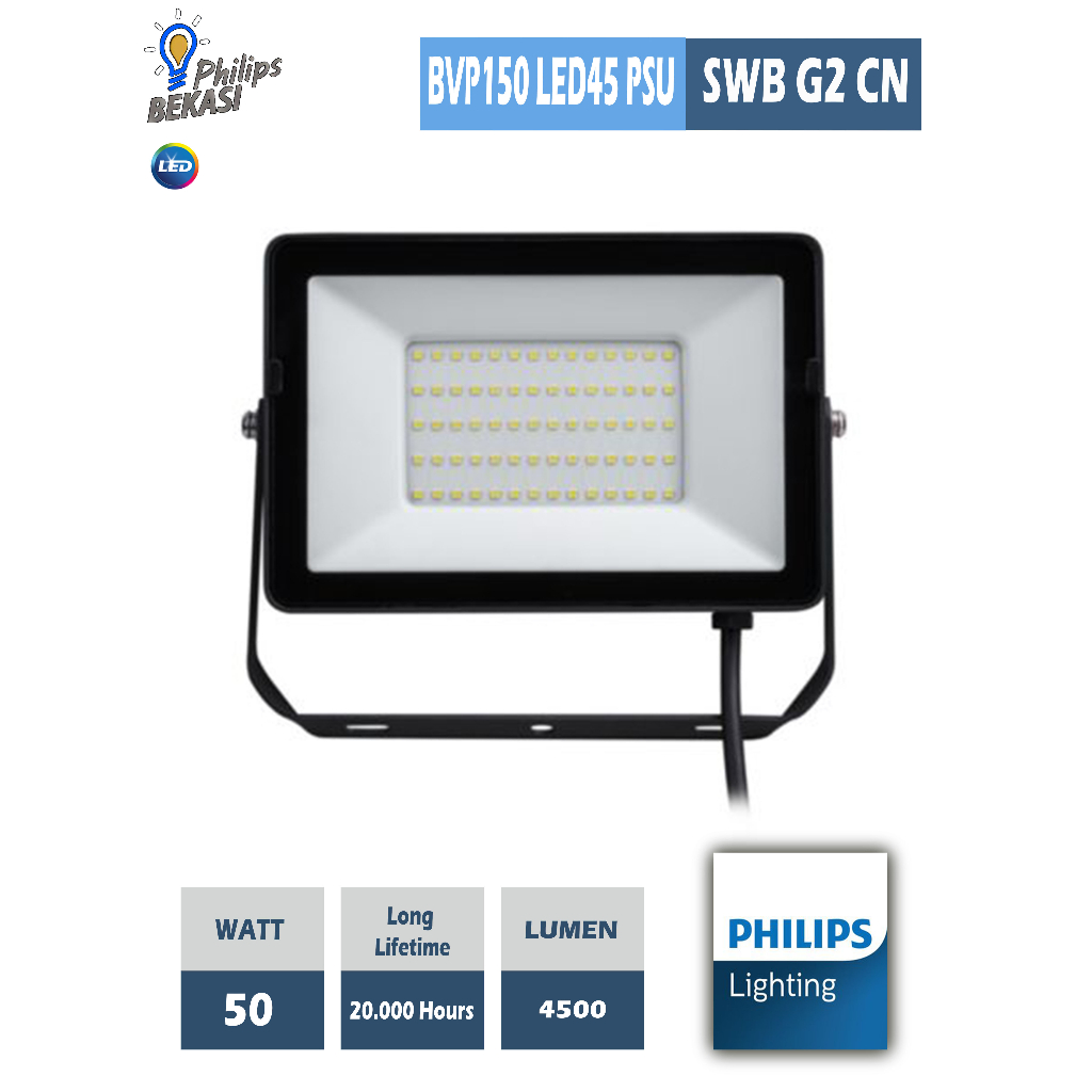Jual Lampu Sorot Philips BVP150 50W LED42 SWB | Shopee Indonesia