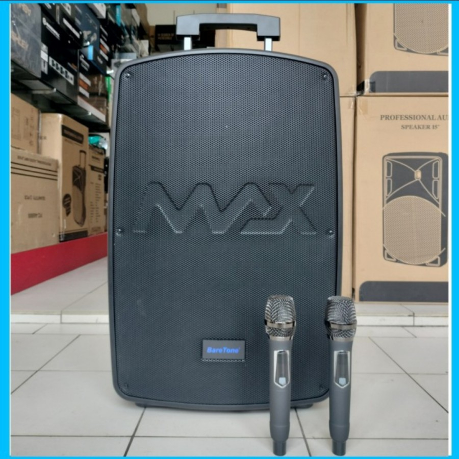 Jual Speaker Portable 15inch Baretone Max 15nb Bonus Mic And Stand