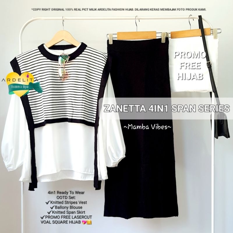 Jual ZANETTA 4IN1 PREMIUM OOTD SET HIJAB LENGKAP HEMAT | SETELAN BAJU WANITA LEBARAN SIAP PAKAI ...