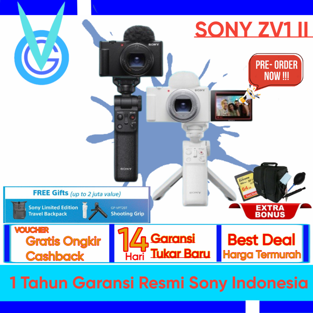 Jual SONY ZV1 II Vlogging Camera - Sony ZV-1 II - Sony ZV1 Mark II ...