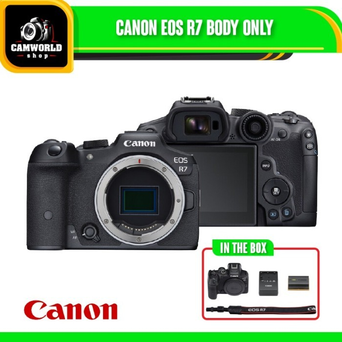 Jual Canon EOS R7 Body Only Mirrorless Camera EOS R 7 EOS R7 RESMI ...