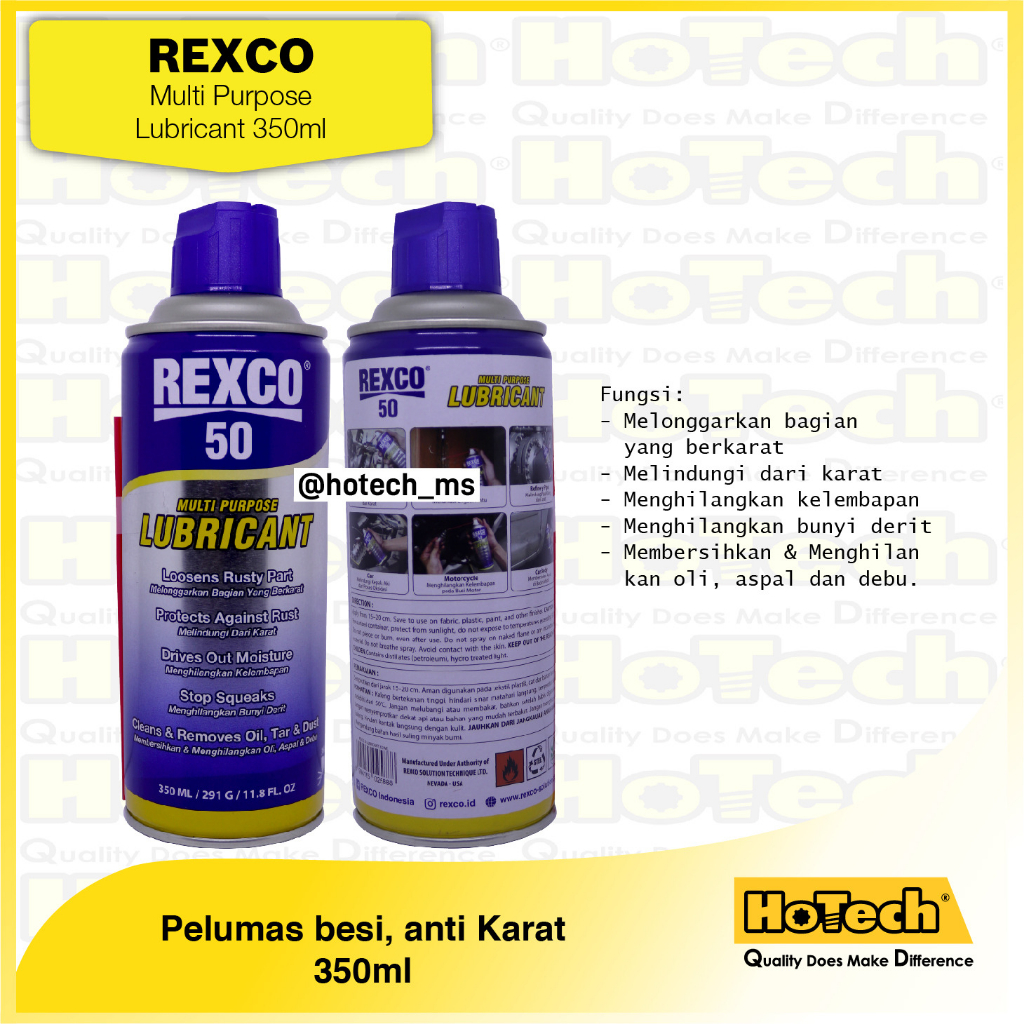Jual Rexco 50 Lubricant 500 Ml - Multipurpose Lubricant Rexco 50 500ml ...